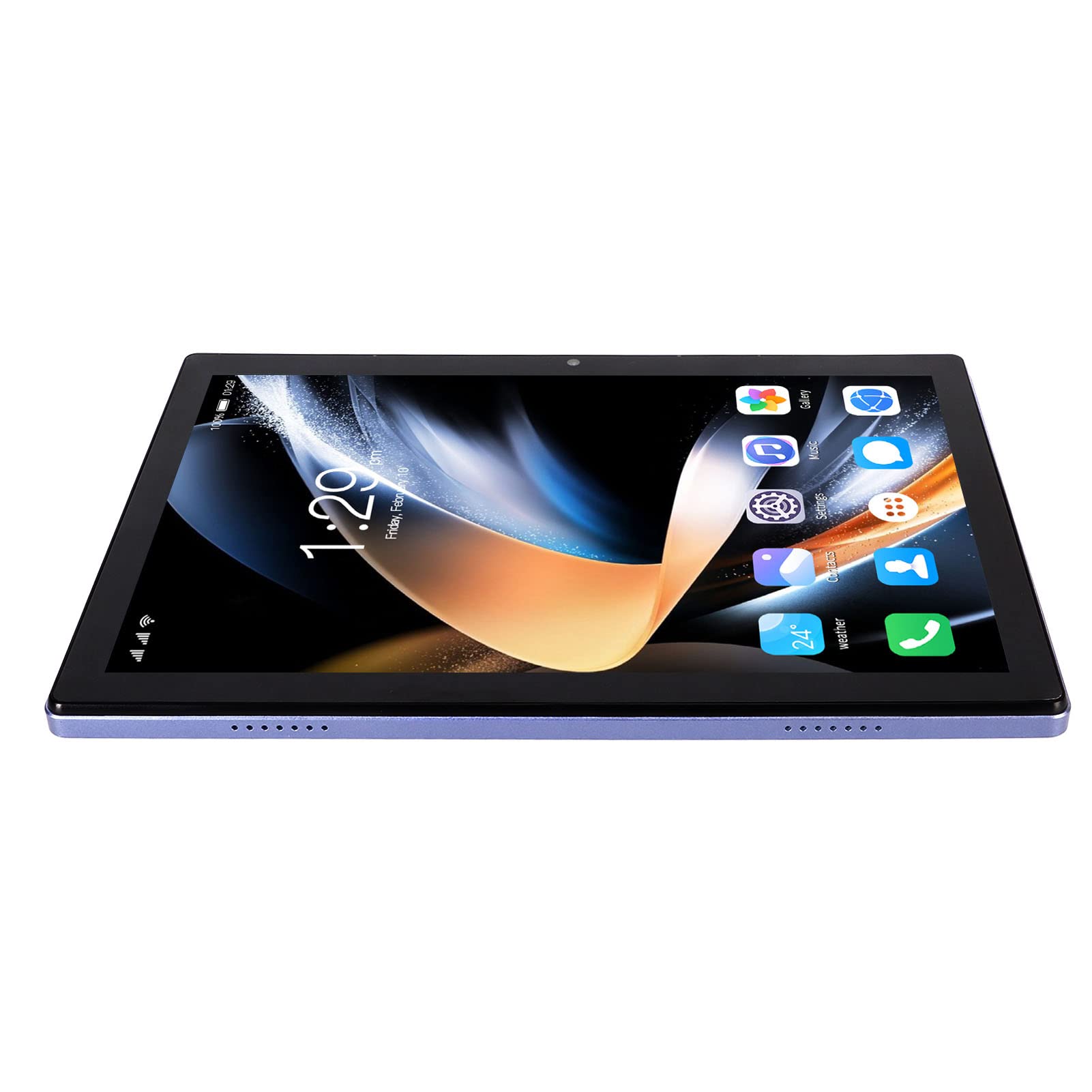GLOGLOW 10. 1 Inch Tablet, 2.4G 5G WiFi 100-240V 8MP Front 16MP Rear Fast Charging Support Blue Tablet PC 8 Core CPU for Learning for Android 12 (US Plug)