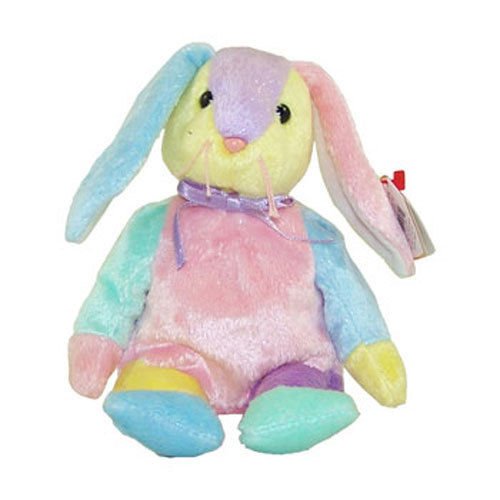 TY Beanie Baby - DIPPY the Multi-Colored Rabbit (Purple & Yellow Head) (8.5 inch ^G#fbhre-h4 8rdsf-tg1382776