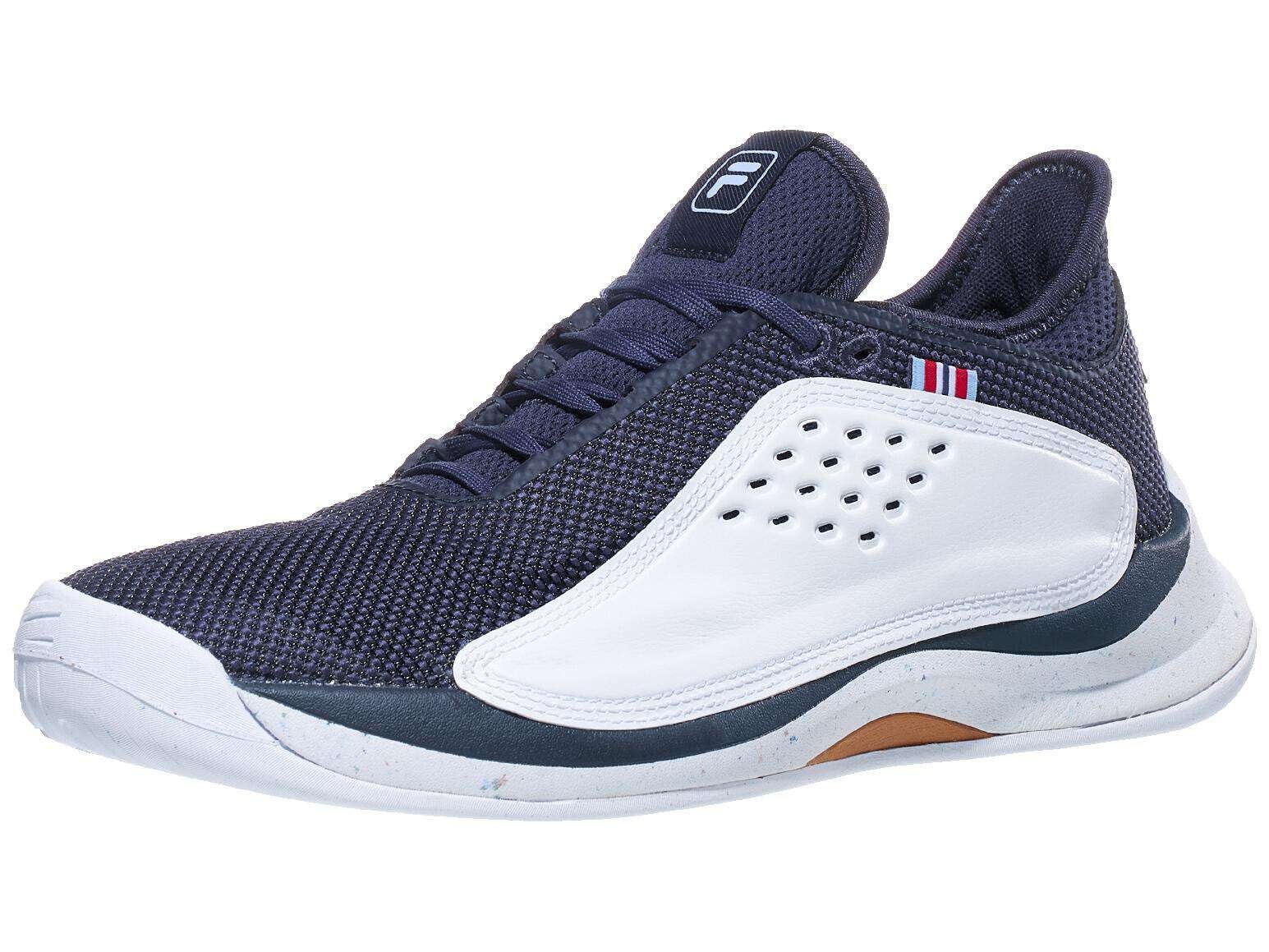 Fila Mondo Forza Womens Tennis Shoe White/Fila Navy/White (US Footwear Size System, Adult, Women, Numeric, Medium, 7.5)