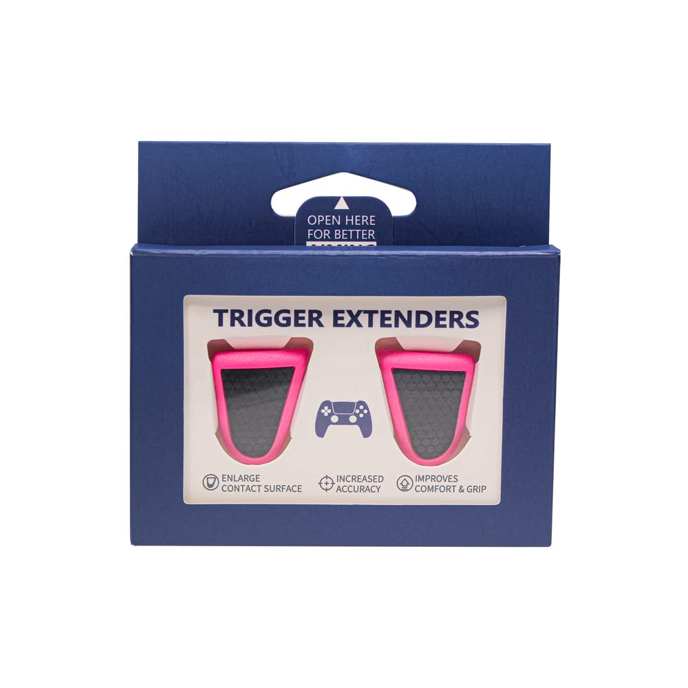 L2 R2 Trigger Extender Back Button , Analog Extender Button Kit ,Anti-Slip Replacement Parts Compatible with for PS5 Controller (White)