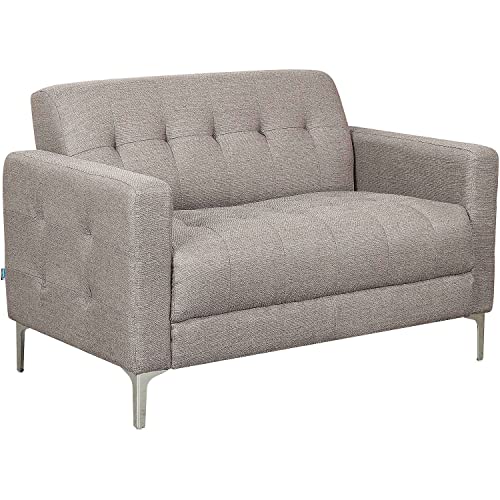 Global Industrial Fabric Upholstered Loveseat, 49-1/4"W, Tan