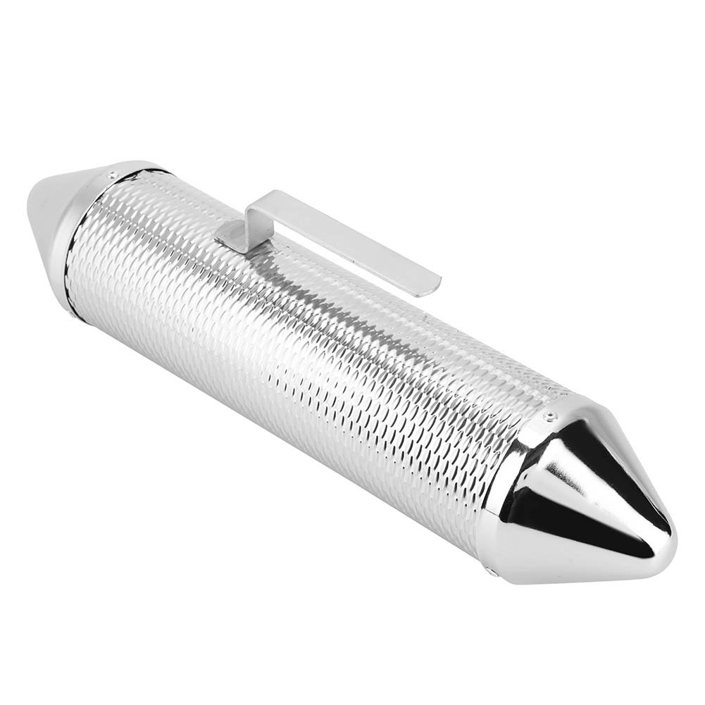 Fafeims Guiro Guiro Instrument Guiro Holder Percussion Instruments Guiro Durable Stainless Steel Metal Guiro Musical Percussion Instrument with Scraper