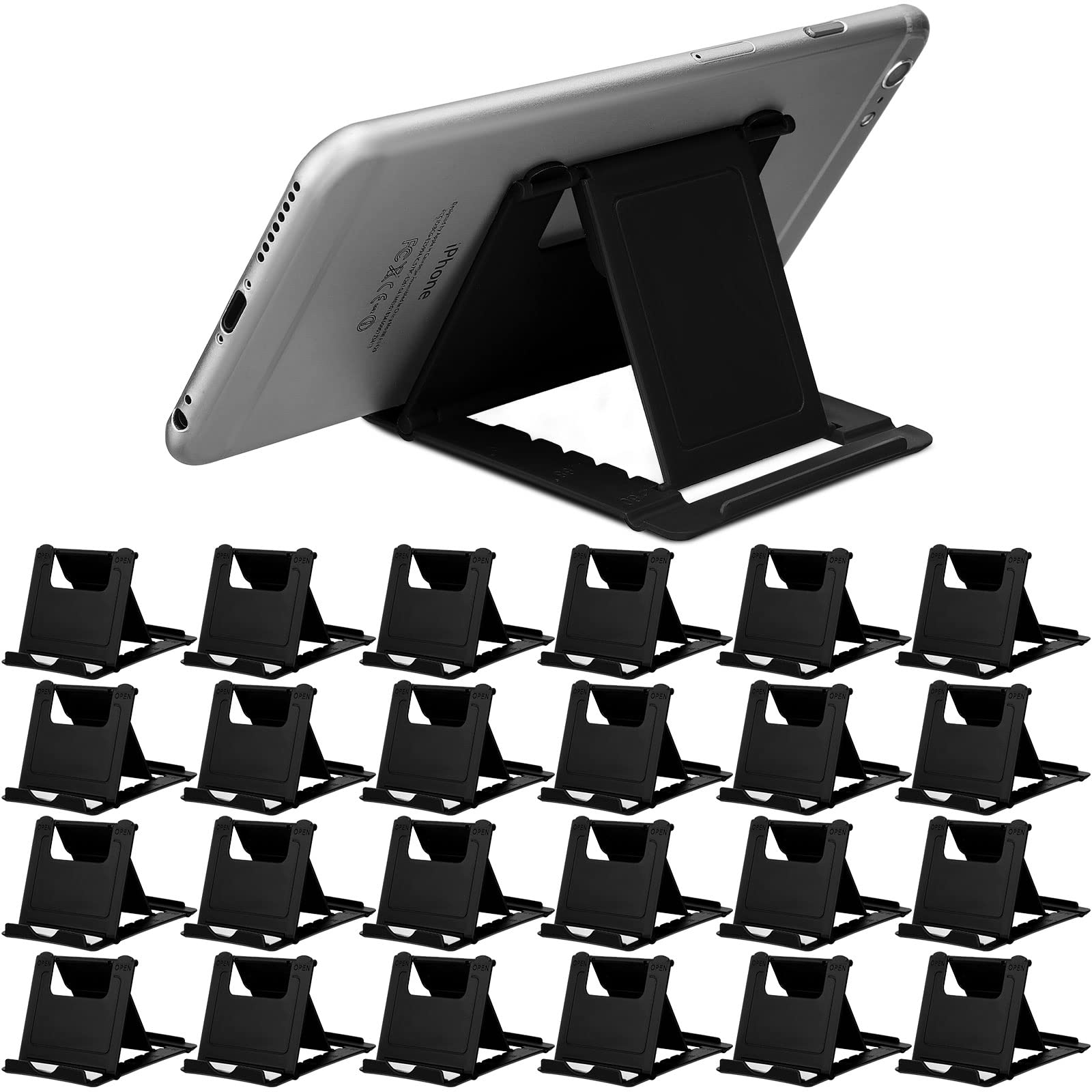 Kathfly 36 Pcs Cell Phone Stand, Tablet Stand Adjustable, Universal Foldable Multi Angle Pocket Phone Stand for Desk, Compatible with Phone 14 13 12 11 Pro Xs Max x 8 6s Plus All Android Smartphones