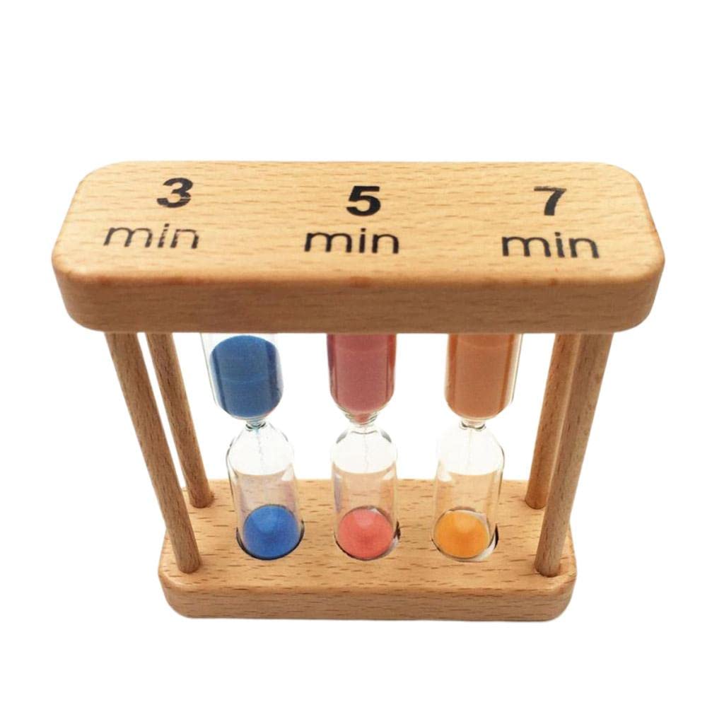 Glass Clock Tea 3 Minutes & & 7 Minutes - Round Hourglass glass Kitchen Cooking Yoga Sauna Decor