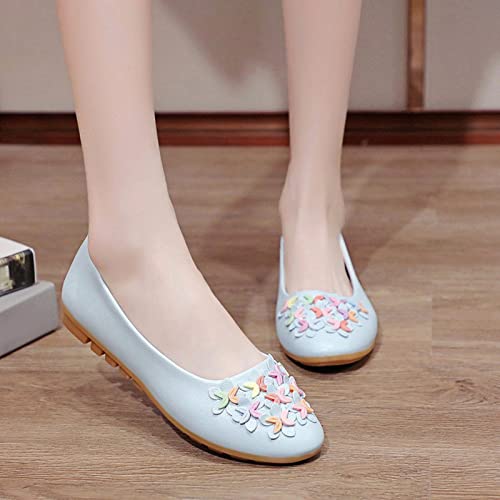 Fashion Spring and Summer Women Casual Shoes Low Heel Soft Sole Comfortable Flower Flat Lightweight High Heel Sneaker