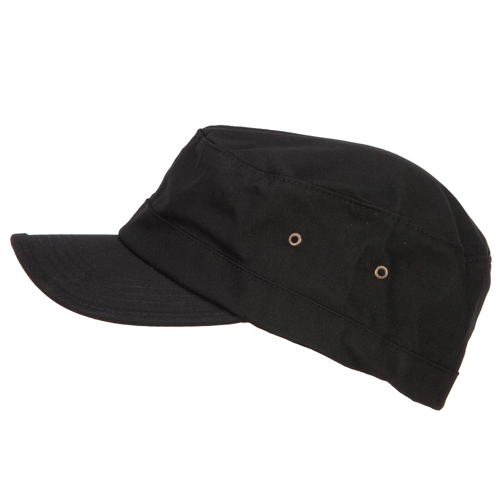 e4Hats.com Big Size Fitted Trendy Army Style Cap - Black 2XL-3XL