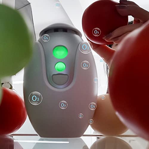 Jeanoko Ozone Deodorizer, Rechargeable Ozone er Portable Multifunction ABS Smart for Refrigerator