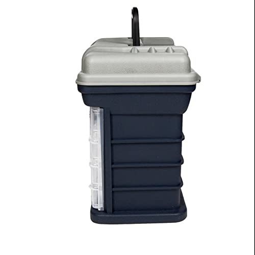 GPPZM 1 Pcs 26 * 16 * 26cm 4 Layer PP+ABS Fishing Tackle Box Plastic Handle Fishing Box Fishing Tools Storage Box