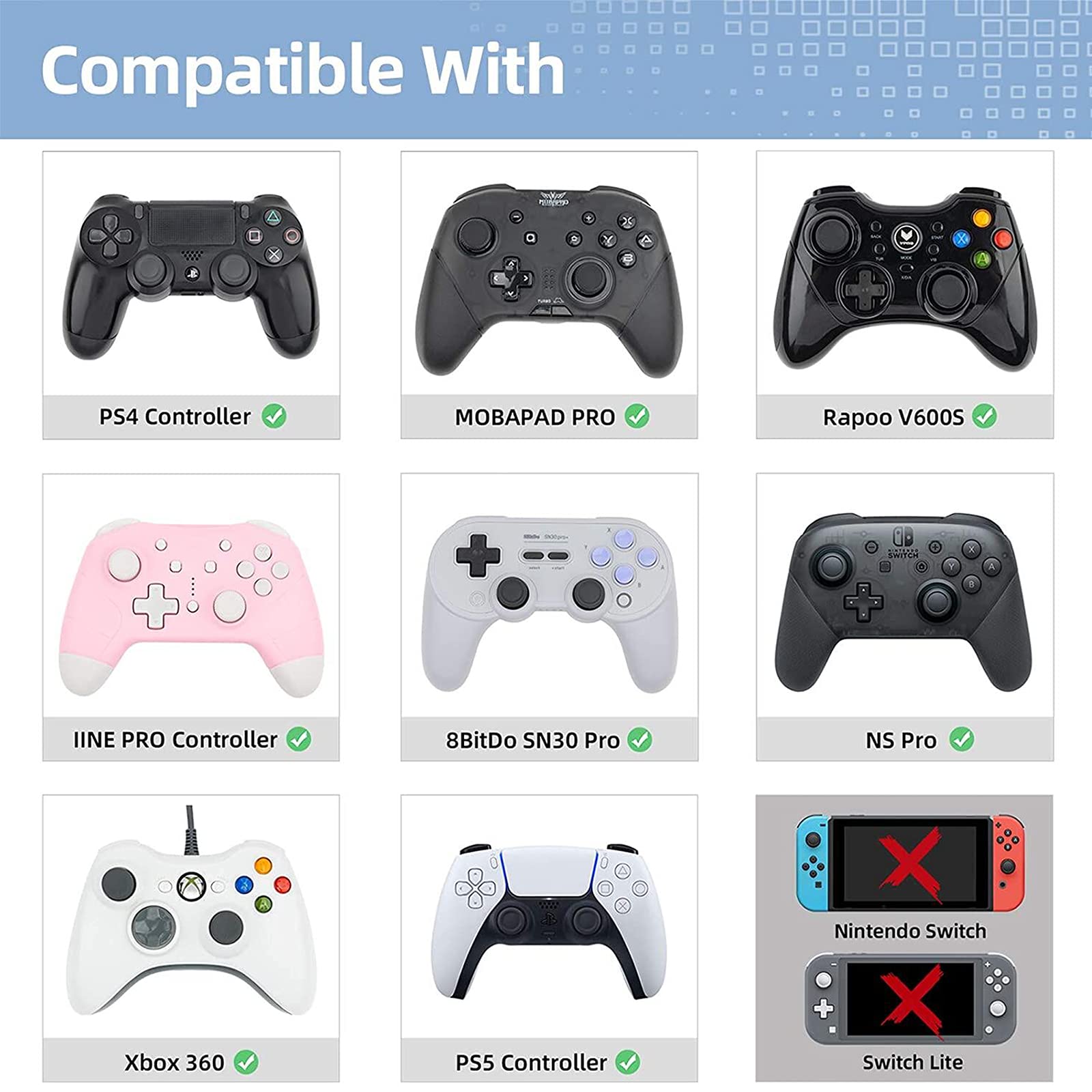 GeekShare Cute Thumb Grip Caps for PlayStation 5 Controller, Thumbsticks Cover Set Compatible with Switch Pro Controller and PS4 PS5 Controller, 4 Pcs - Gemini Bear