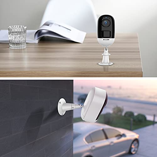 SOLIOM Security Camera Outdoor Wireless Battery Powered,1080P WiFi Indoor Home System with IP67 Waterproof,Night Vision,2-Way Audio,Siren Alarm,Motion Sensor,Schedulable Working Time B06
