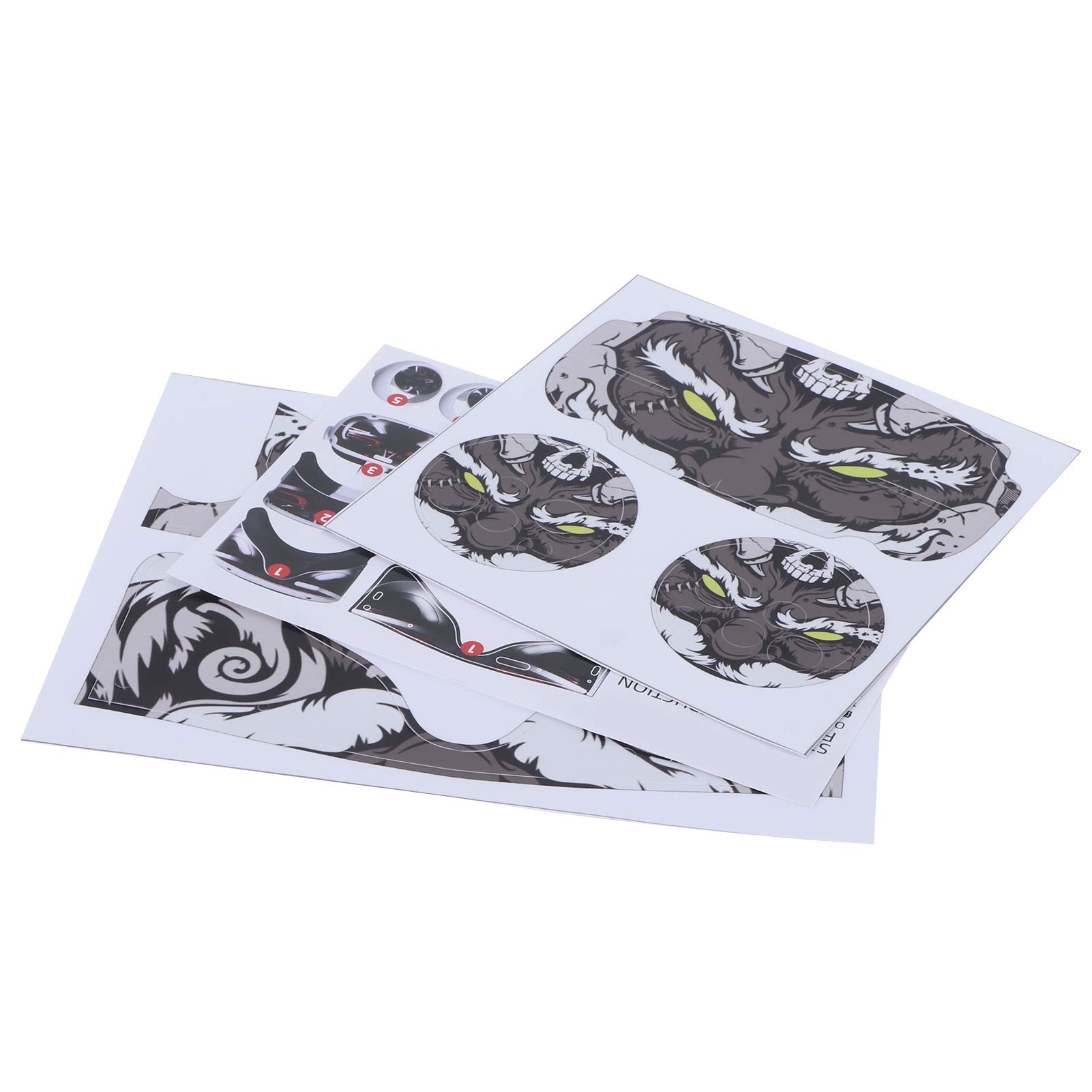 Faceuer VR Controller Headset Stickers, VR Glasses Skin Sticker PVC Material Easy to Paste VR Protective Sticker for Oculus Quest 2 for VR Gaming Glasses(Dark Lord)