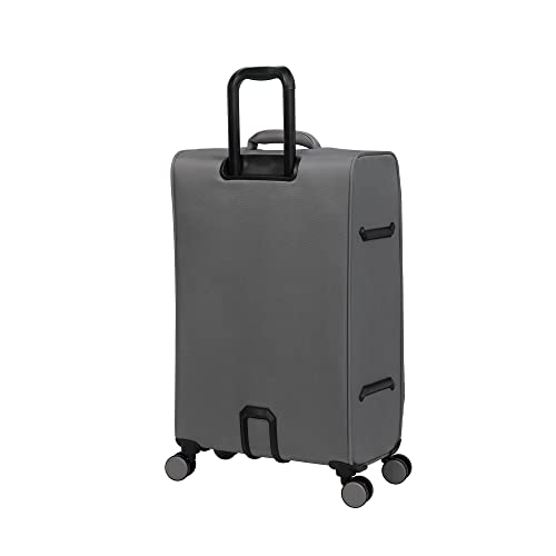 it luggage Accuracy 32" Softside Checked 8 Wheel Spinner, Grey Skin
