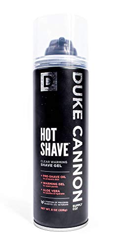 Duke Cannon Supply Co. Hot Shave Clear Warming Shave Gel, 8 oz.