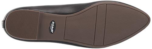 Dr. Scholl's Shoes Women's Aston Ballet Flat, Black Smooth, 8.5 W US