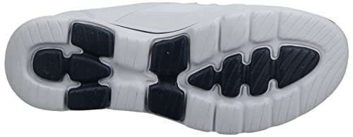 Skechers Men's Gowalk-Athletic Hook and Loop Walking Shoes | Two Strap Sneakers | Air-Cooled Foam, White/Navy, 13