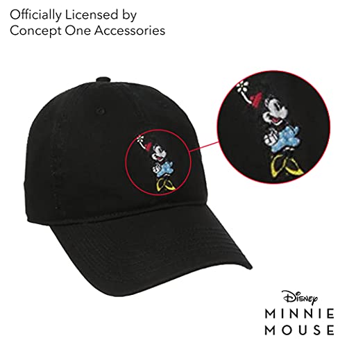 Disney Minnie Mouse Baseball Cap, Black Bow