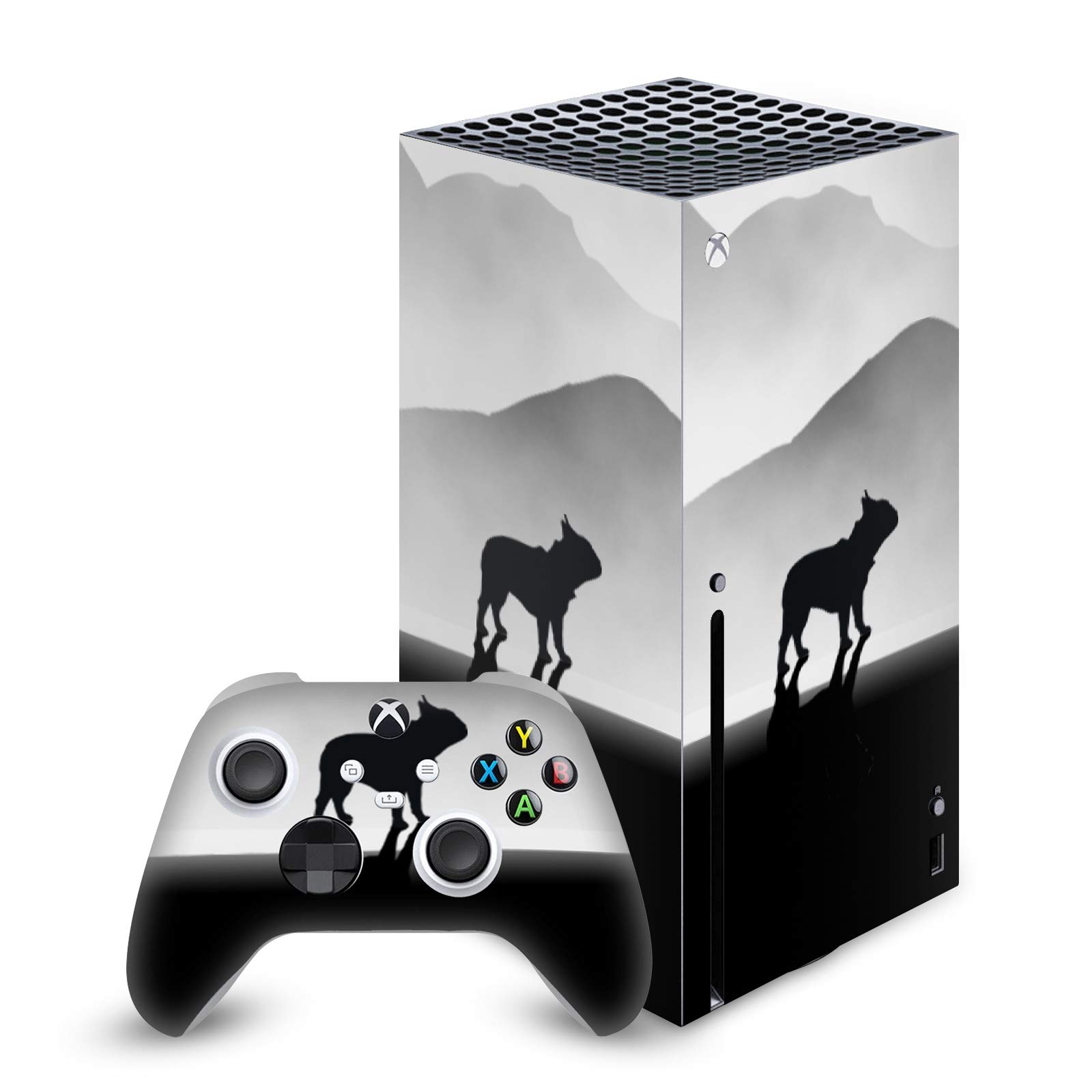 Head Case Designs Officially Licensed Klaudia Senator Free French Bulldog Vinyl Sticker Gaming Skin Case Cover Compatible with Xbox Series X Console and Controller Bundle