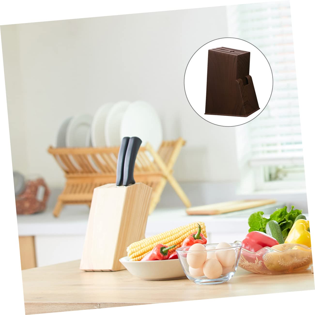 HONMEET 1pc Knife Holder Utensils Utensil Holder Drawer Desktop Drawer Plastic Storage Rack Sharpening Holder Cutlery Block Holder Kitchenware Storage Rack Household Cutter Rack Shelf