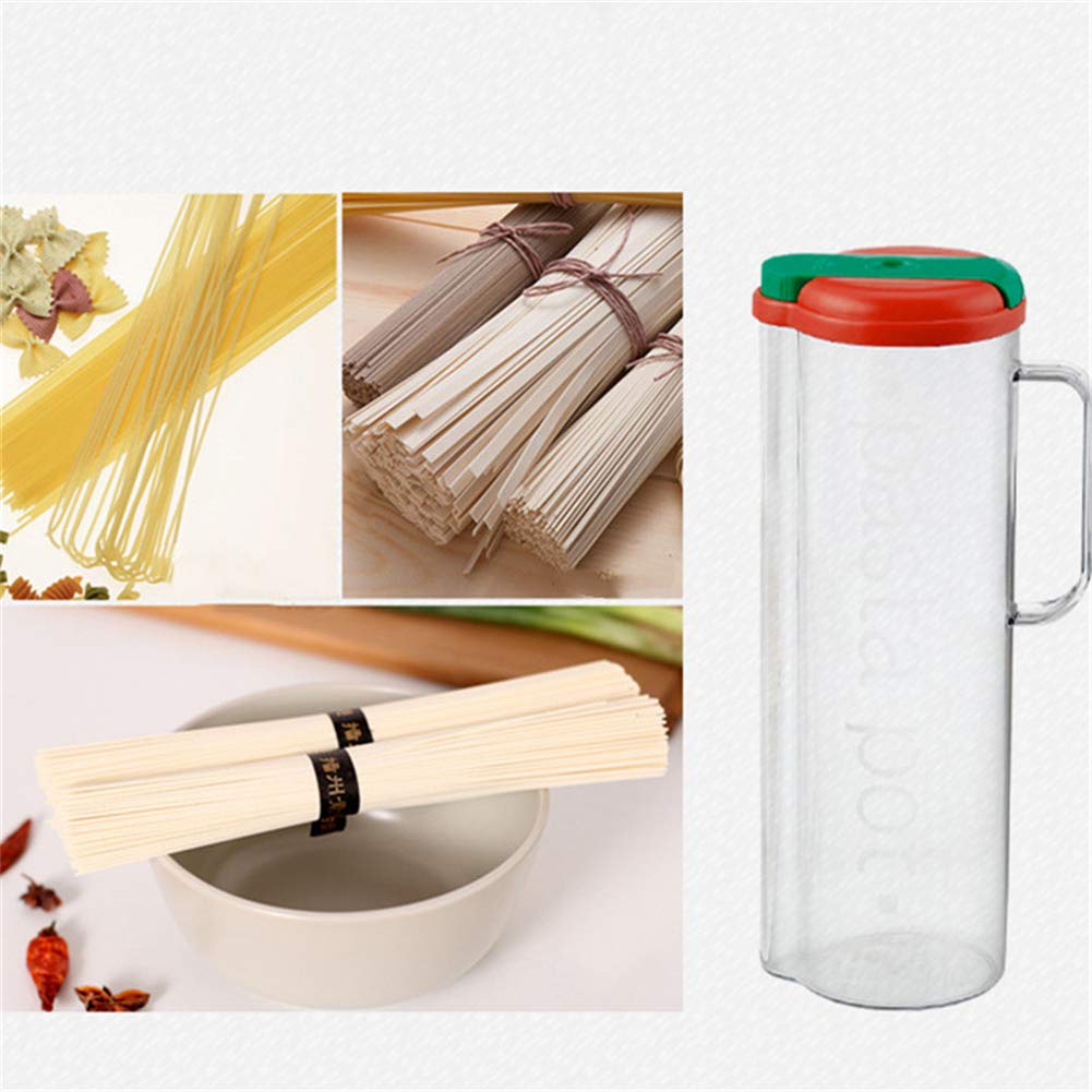 Honoen Spaghetti Noodle Pasta Storage Container, Clear Airtight Canister Cereal Crisper Box with Locking Lids, Durable and Safe, Suit for Storage of Noodles