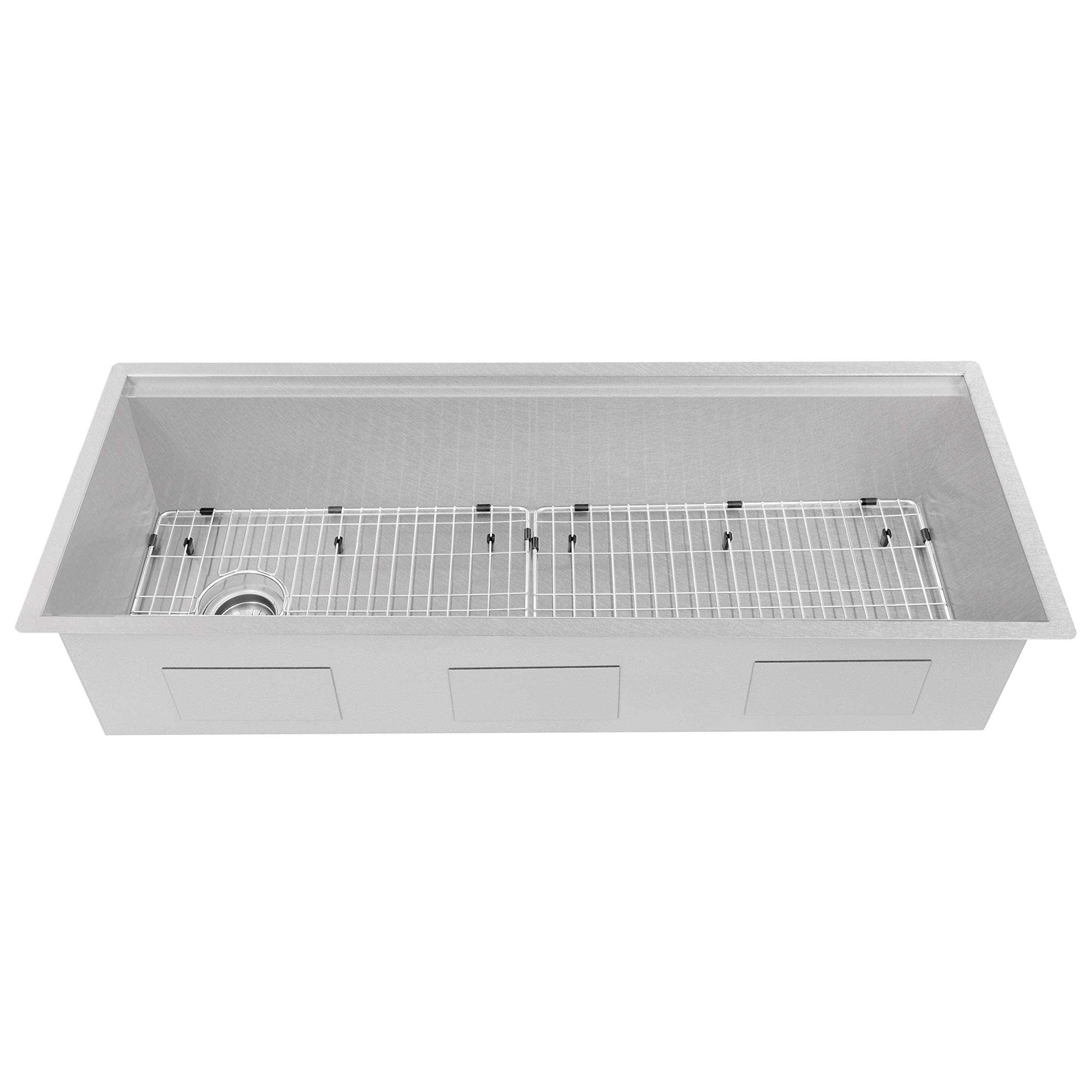 ZLINE 43" Garmisch Undermount Single Bowl Scratch Resistant Stainless Steel Kitchen Sink with Bottom Grid and Accessories (SLS-43S)