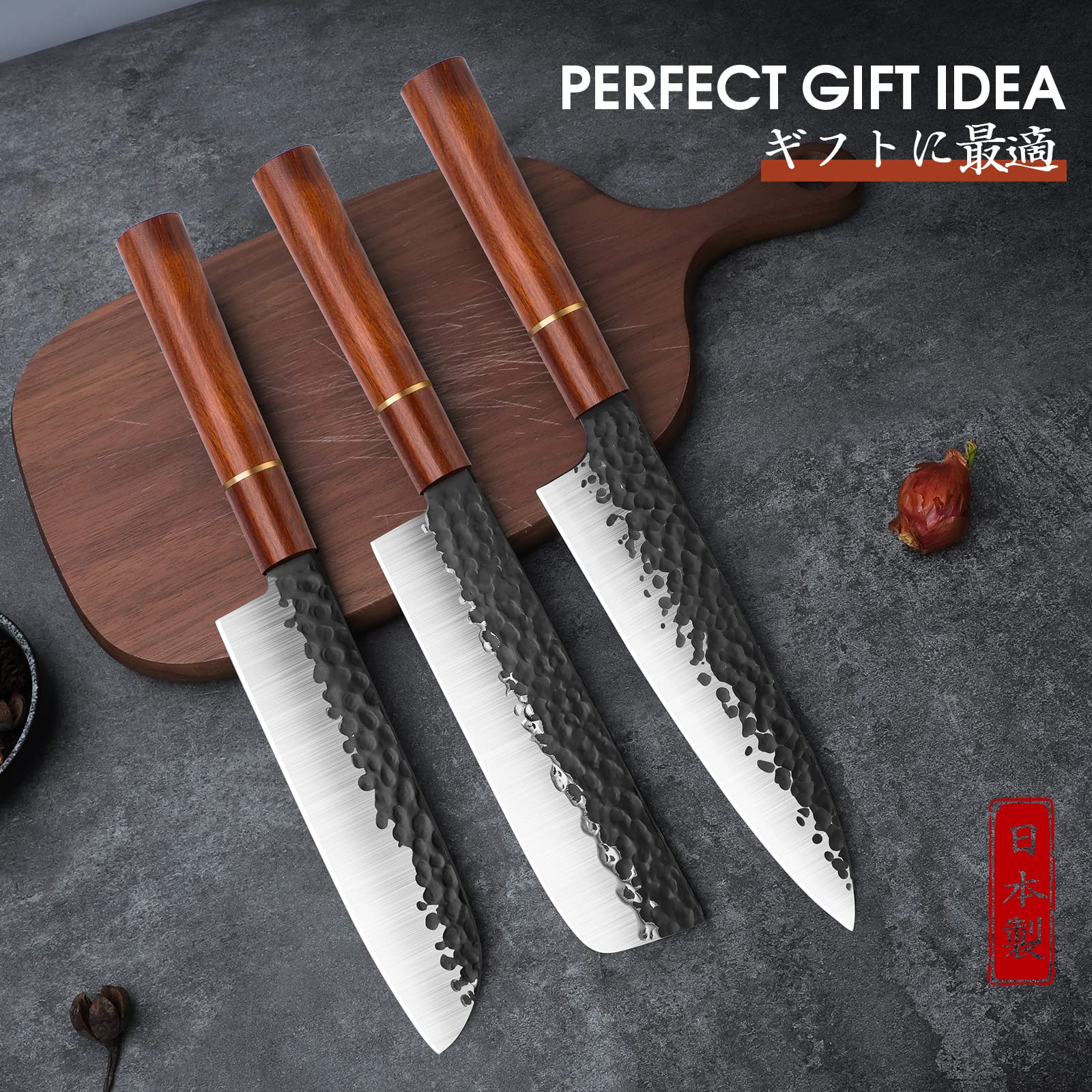 Huusk Japan Chef Knife, 8 Inch Gyuto Knife Professional Japanese Chef Knife 9 Inch Kiritsuke Chef Knife