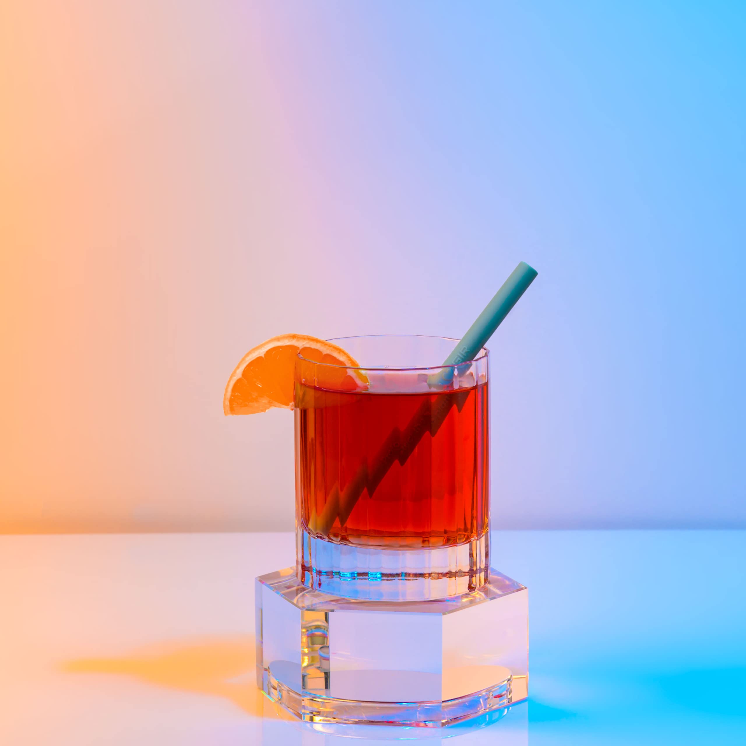 GIR: Get It Right | Silicone Straws Perfect for Small Glasses | Great for Hot + Cold Drinks |, Geode, 10-Pack, 10 CountĂ