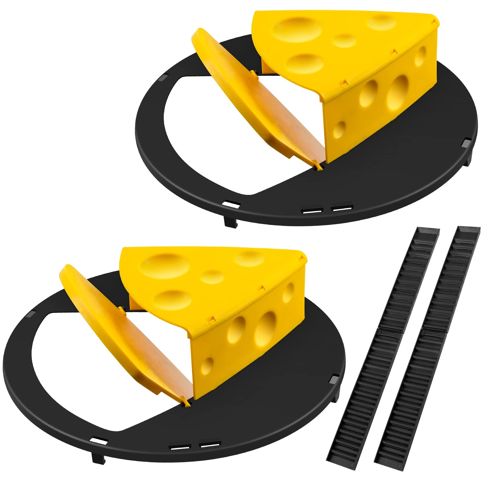 Mouse Trap Bucket, Bucket Lid Mouse Trap,Reusable Humane Mouse Traps for House Indoor,Auto Reset Rat Trap Compatible 5 Gallon Bucket (2 Pack)