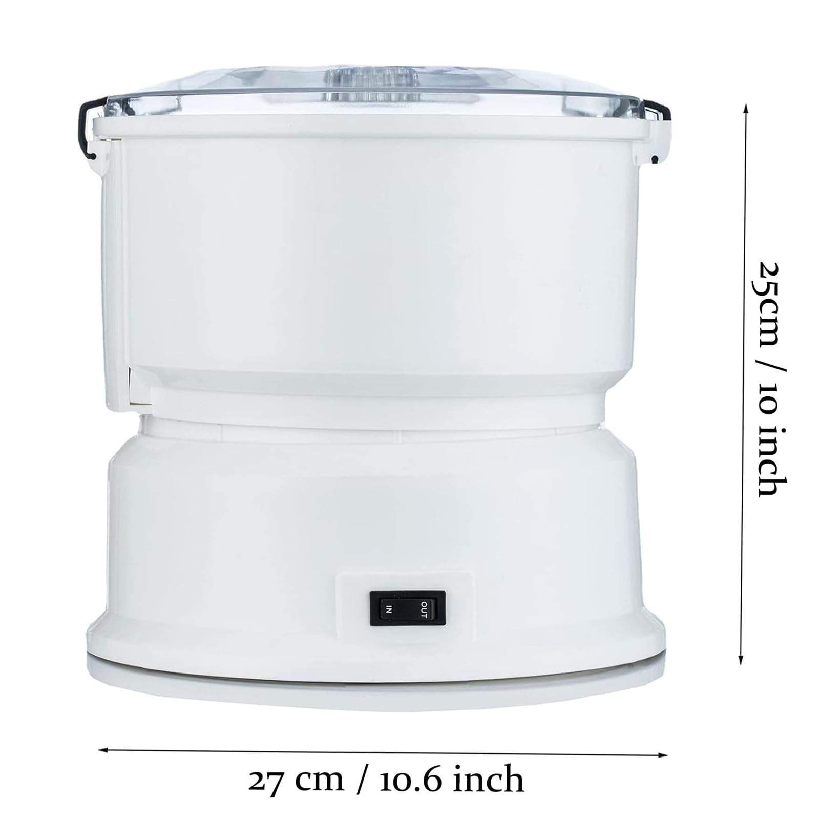 Electric Potato Peeler Automatic Rotating Peeling Potato Shaker with Rotary Safety Lock - Kitchen Peeling Tool (1KG Capacity < 180s)