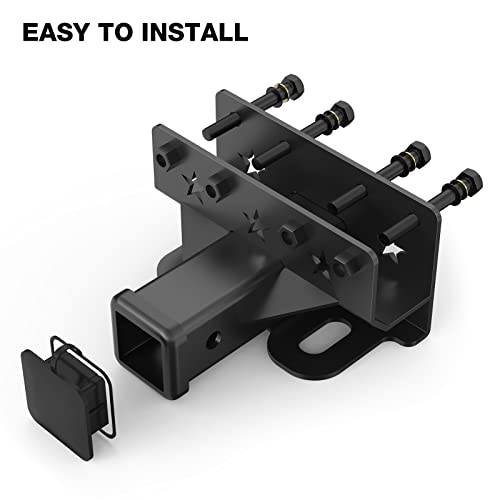 Sulythw Tow Trailer Hitch Receiver for Ford Bronco, Heavy Duty Class 3 2-Inch Receiver 2-Door 4-Door 2021 2022 with Trailer Hitch Receiver Cover(NOT for Bronco Sport)