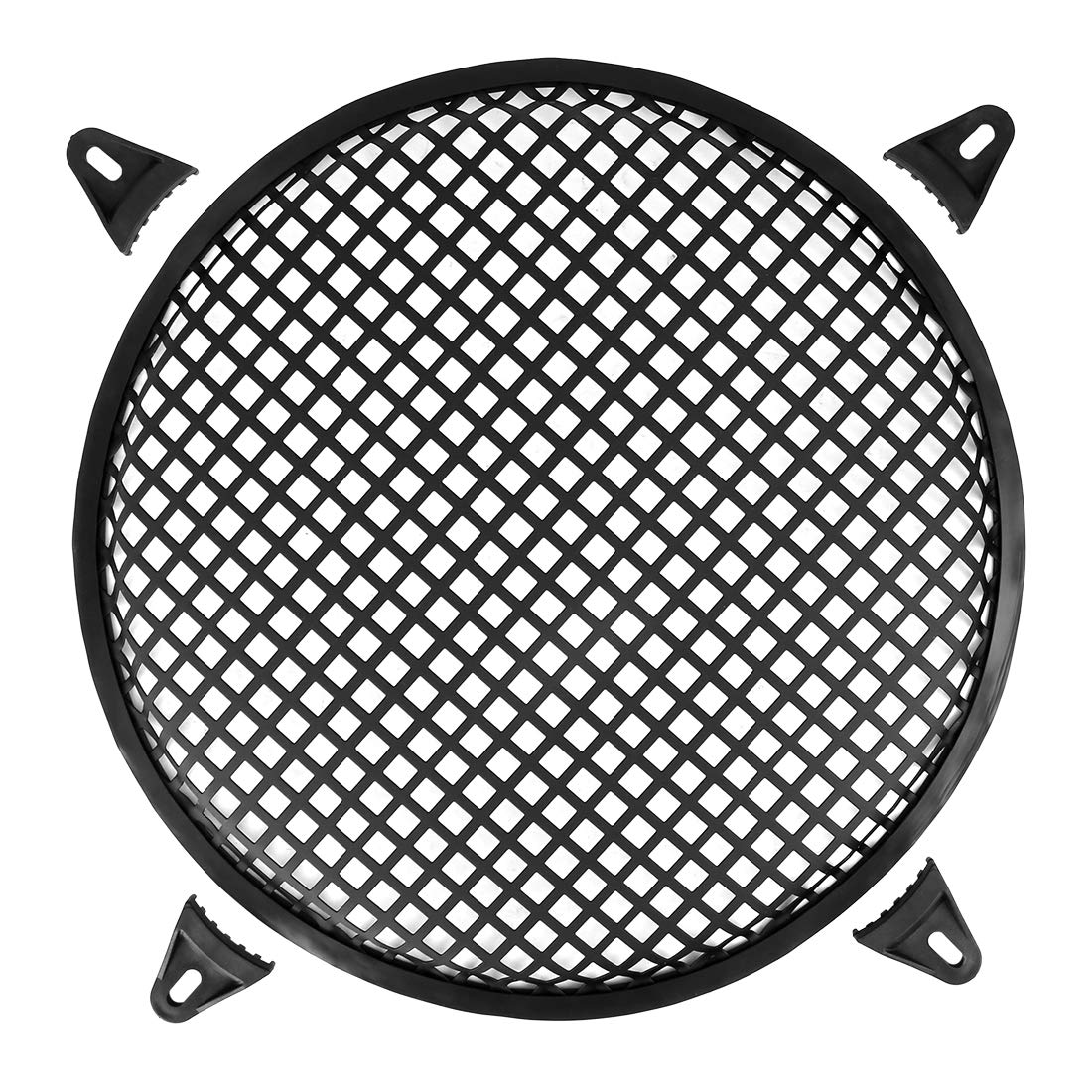 X AUTOHAUX 12 Inch Black Car Audio Speaker Cover Metal Mesh Subwoofer Grill Horn Guard