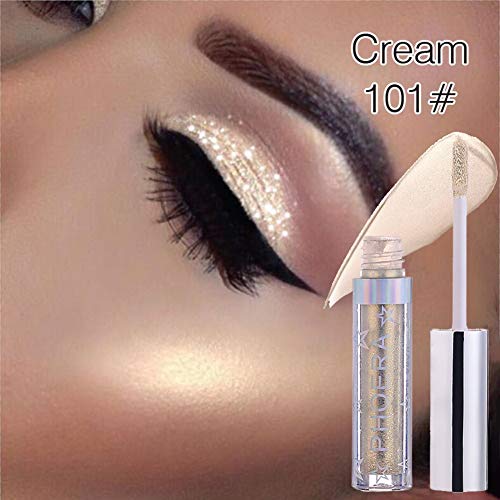 Glitter Eyeshadow,Makeup For Eyes Liquid Shimmer Sparkle Glow Light Colors Pencil Stick Shiny Long Lasting Waterproof Shining Eye Shadow Sets Metallic Pigments Metals Gloss Sparkling Pen Kit (A101)