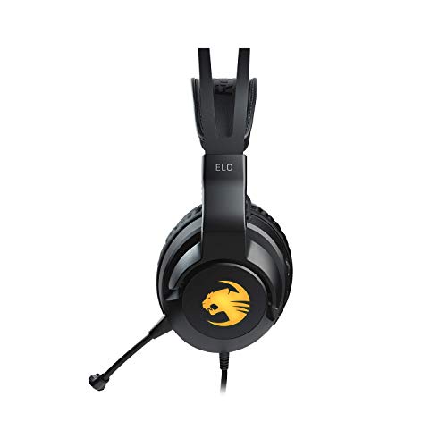 ROCCAT Pyro Mechanical Gaming Keyboard with RGB Lightning, Black (ROC-12-622) Burst Pro Lightweight Optical Gaming Mouse & ROCCAT Elo 7.1 USB Wired Surround Sound PC Gaming Headset