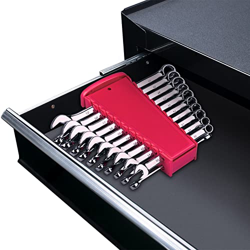 Max Torque 20-Piece Premium Metric and SAE Combination Wrench Set in Rack | Metric Size 8mm - 19mm, Inch Size 5/16” - 3/4” | Longer Wrench Body Design, Chrome Vanadium Steel, Unique V-Groove Open End
