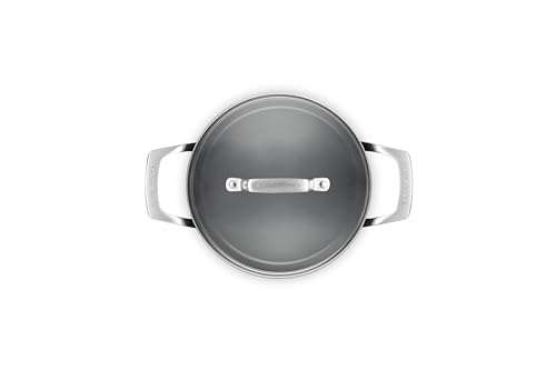Le Creuset Essential Non-Stick Ceramic Stockpot with Glass Lid, 4 qt.β