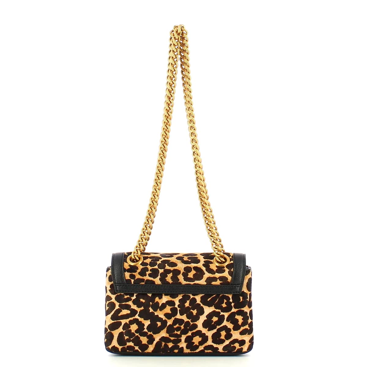 GUESS Abey Mini Crossbody Flap Leopard One Size