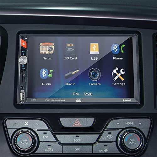Dual DM720 7-Inch Double-DIN in-Dash Mechless Receiver with Bluetooth