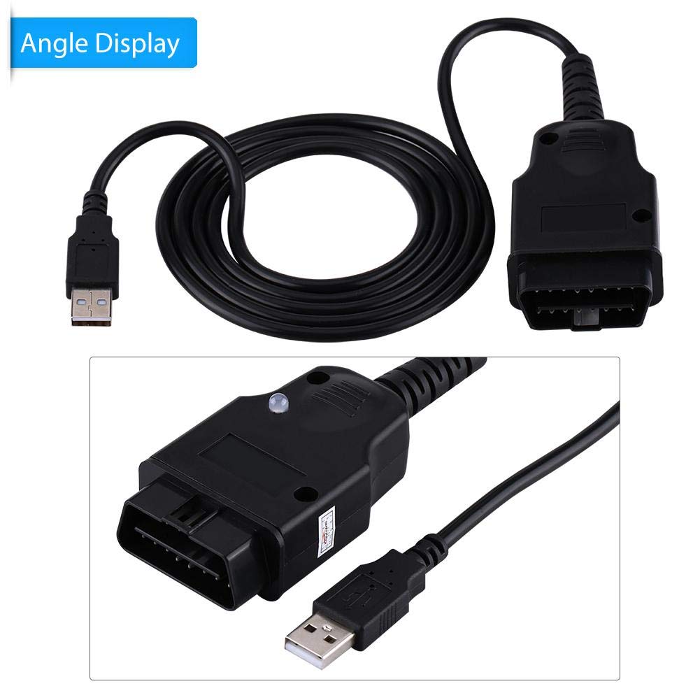 Diagnostic Cable, EOBD OBD2 OBDII 1260 ECU Chip Tuning Interface Car Program Diagnostic Cable OBD2 USB Cable Auto Scanner Scan Tool C