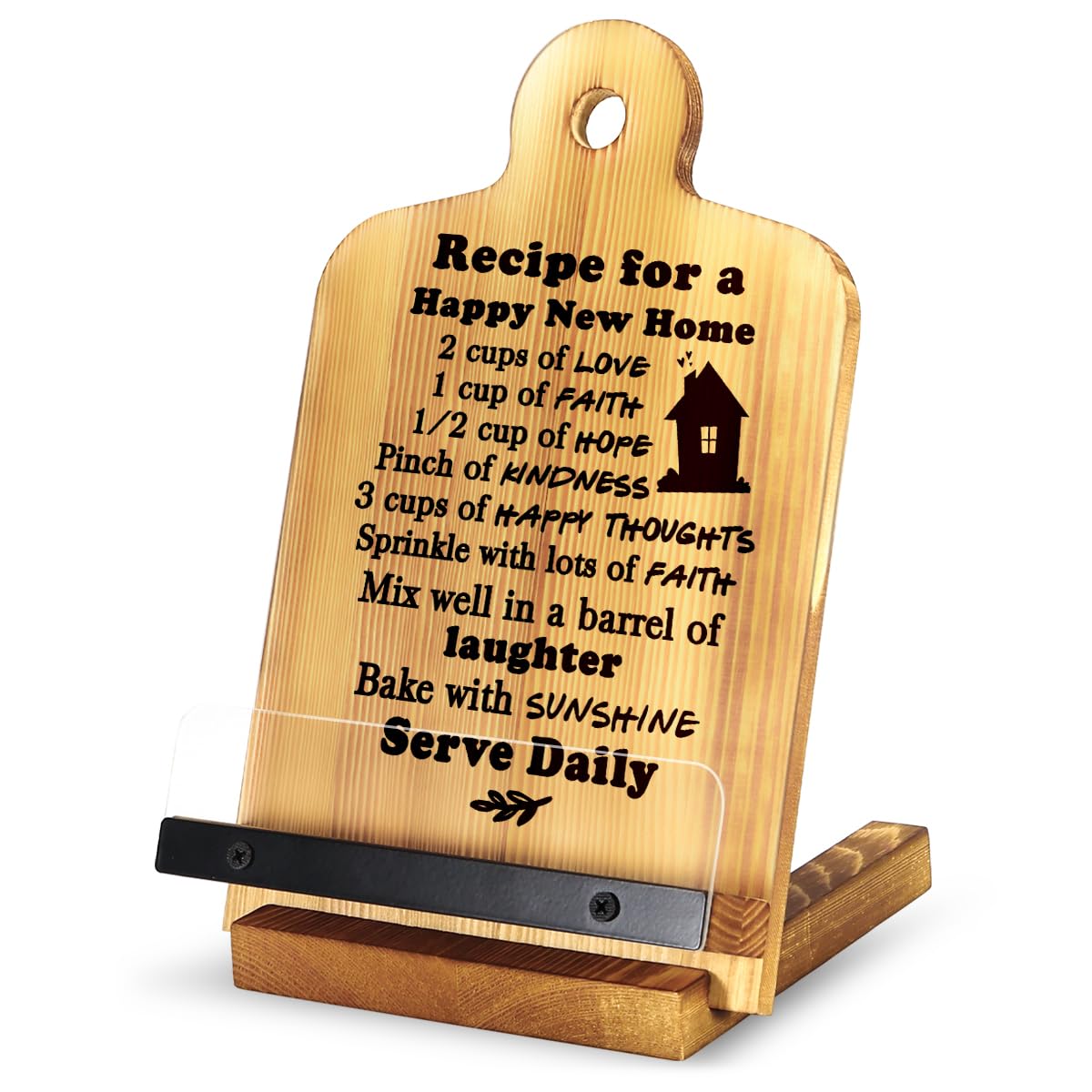 Housewarming Gifts for New Home Housewarming Gift Cookbook Stand House Warming Gifts for New Home Apartment Realtor Gift for Clients, Realtor Closing Gift C-001