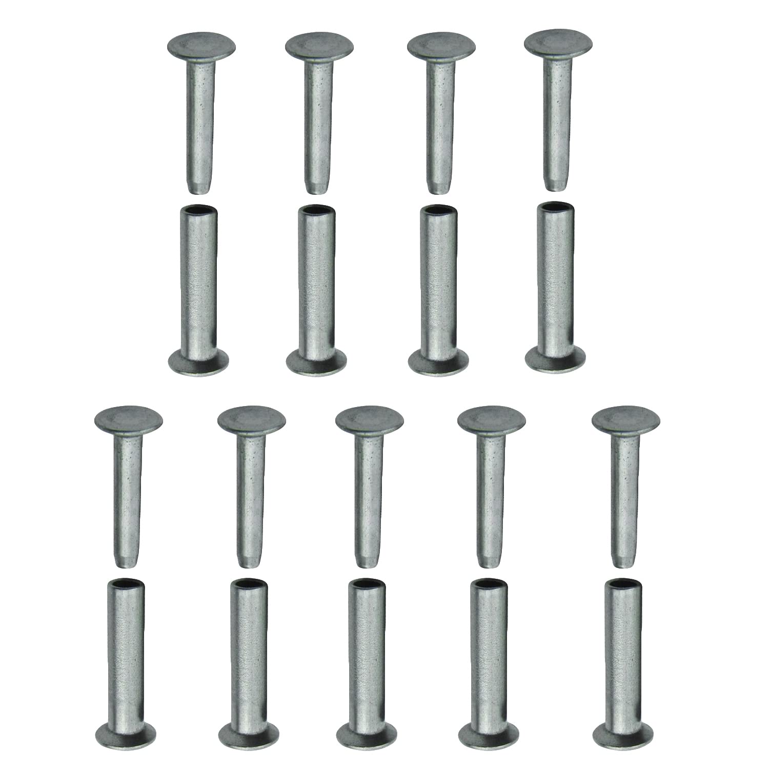 TorSor 9 Sets Kitchen Knife Handle Screw Fixing Rivet Nuts Chef Knives Cutter Wooden Grip Screws Fastener Fixer Clip Nail Replacement Repair Stainless Steel Rivets Anti-Corrosion DIY Tools Accessories