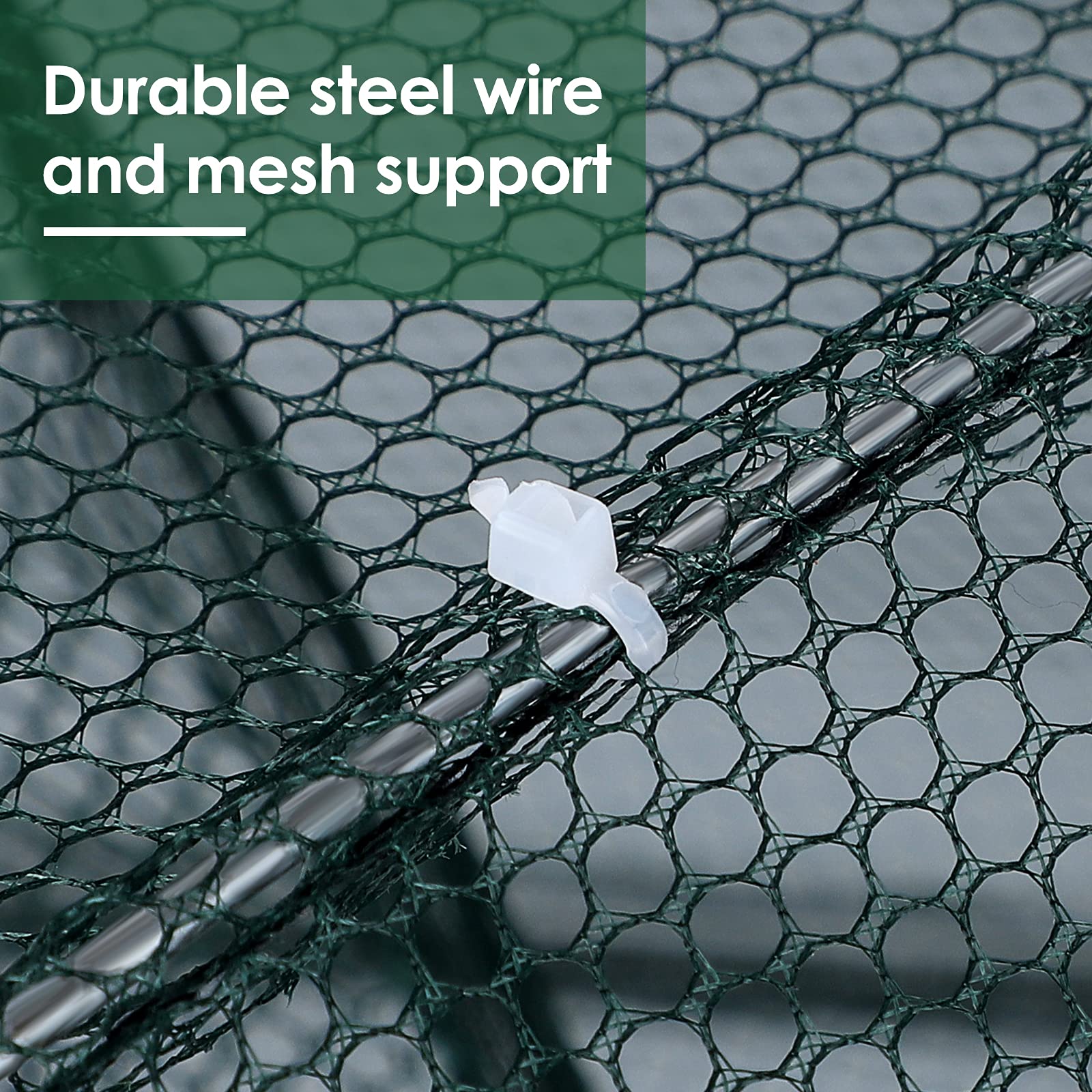 Folded Fishing Trap,Fishing Bait Trap Minnow Trap Crab Trap Minnow Net Crayfish Crawdad Shrimp Net Trap (8 Sides 8 Holes)