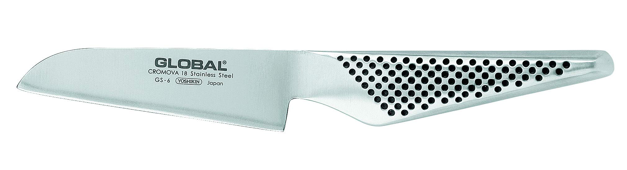 Global GS-6-4 inch, 10cm Straight Knife 4" Paring, Stainless Steel