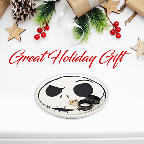 Disney The Nightmare Before Christmas Jewelry Dish - Ceramic Trinket Tray - Jack Skellington Ring Dish