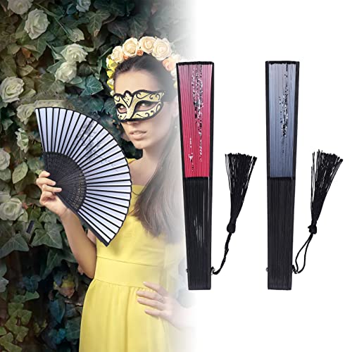 Folding Fan, Elegant Practical Multipurpose Collapsible Fan for Girls for Concerts Cosplay for Women for Dance Costumes Accessories