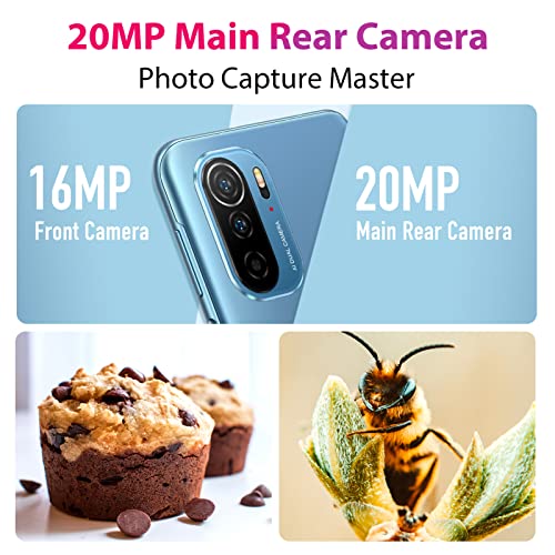 Ulefone Note 13P Unlocked Smartphones NFC, 6.5β FHD+ Display, 4GB+64GB, Android 11, 5180mAh, 20MP Main Rear Camera, Face Recognition, PPI & GPS Unlocked Cell Phone (Blue)
