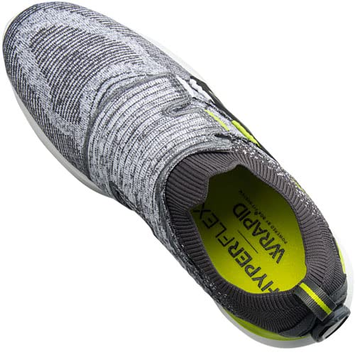 FootJoy Men's Hyperflex Boa Golf Shoes - Previous Season Style Grey/Green Wide 10.5