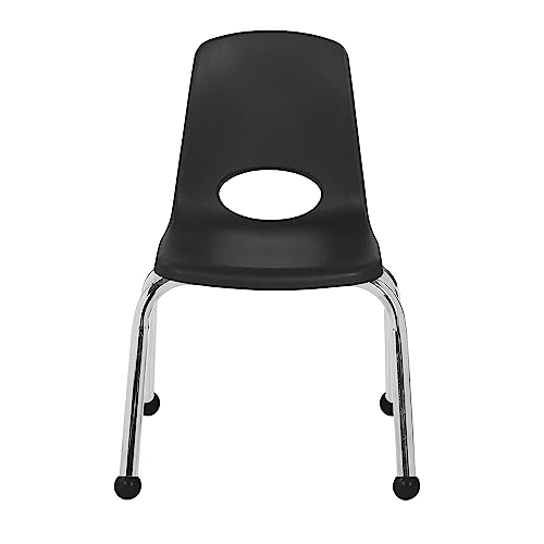 Factory Direct Partners Stack Chair, 12 inch, Black