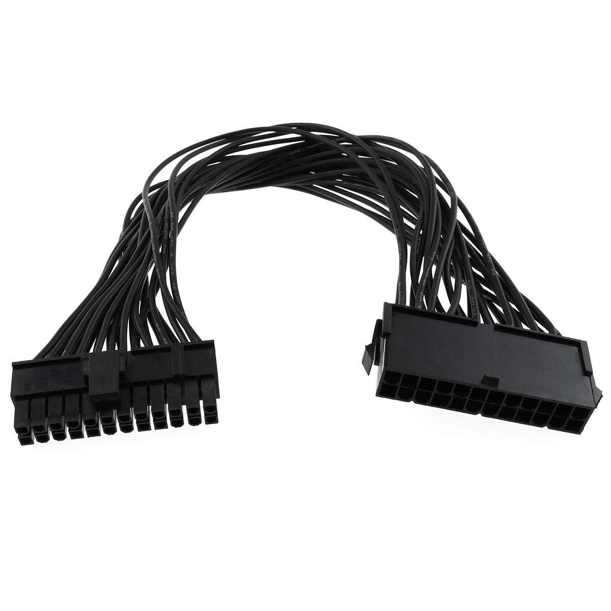 E-outstanding ATX 24 Pin Extension Cable Lead 24 Pin Male to 24 Pin Female ATX Power Supply PSU Extension Cable Extender for Motherboard 32cm/12.6Inch