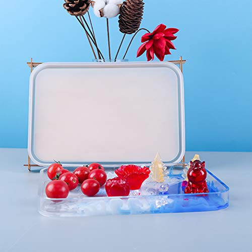 World Backyard Silicone Tray Mold,Rectangle Rolling Resin Tray Molds,Large Rolling Tray Molds for Epoxy Resin,Serving Tray Resin Molds with Edges,Resin Casting,DIY Jewelry Holder,Home Decorationā¦