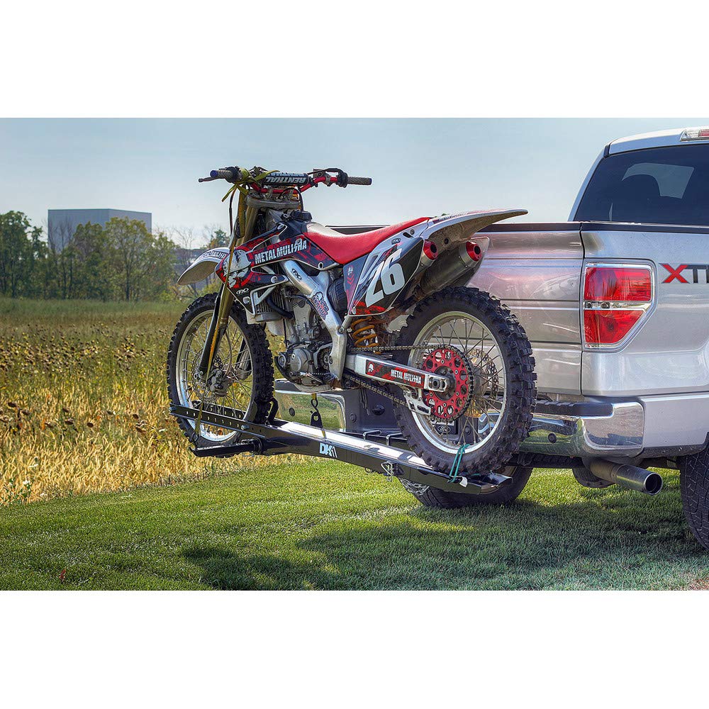 DK2 Hitch-Mounted Steel Motorcycle Platform Carrier