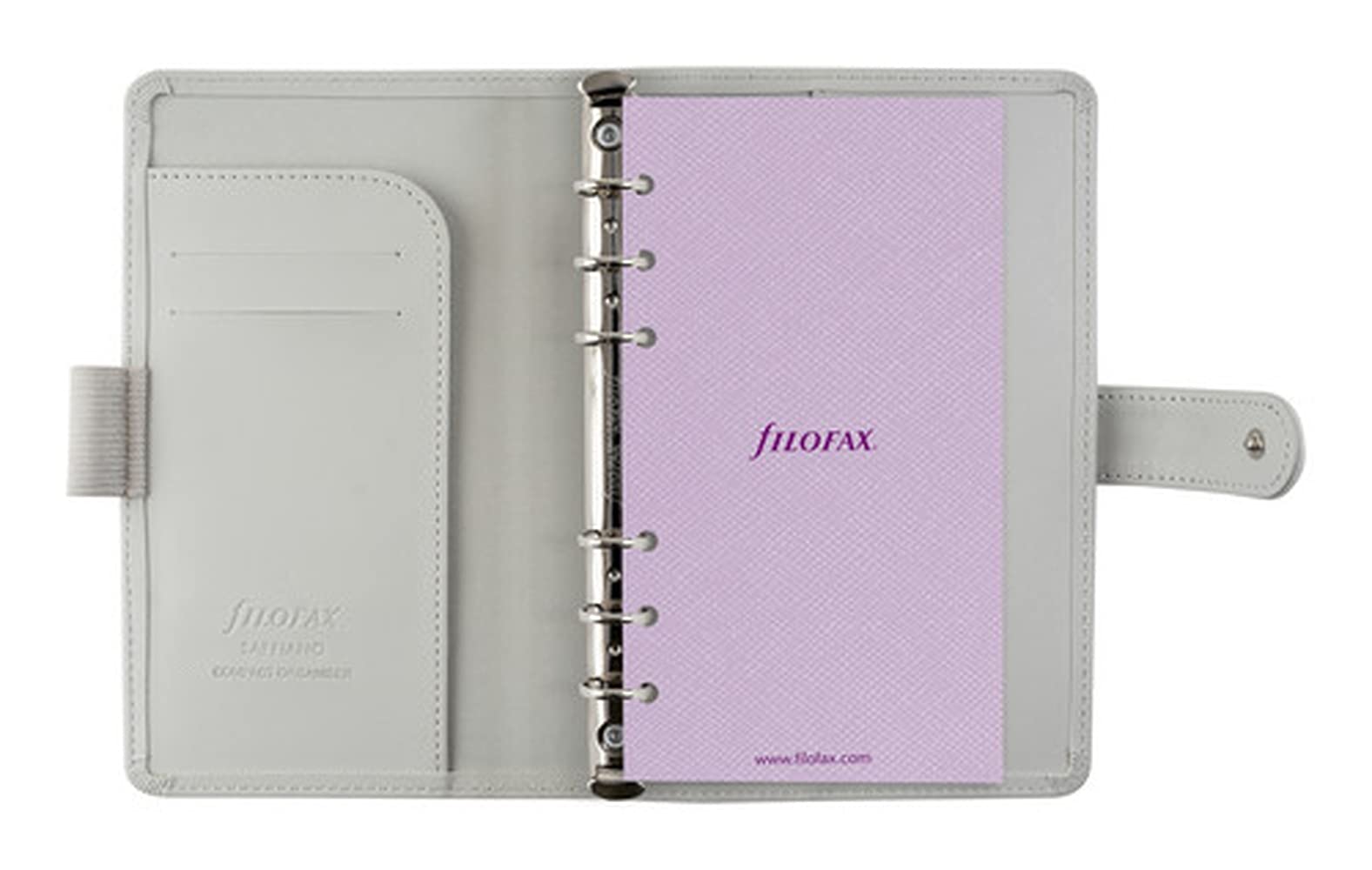 Filofax 028807 Saffiano Personal Organizer, Compact, Granite
